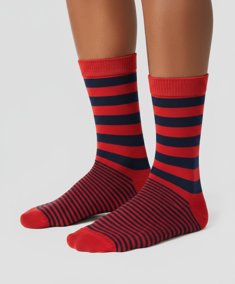 Bold Crimson Socks – Premium Red Socks by ModSoles